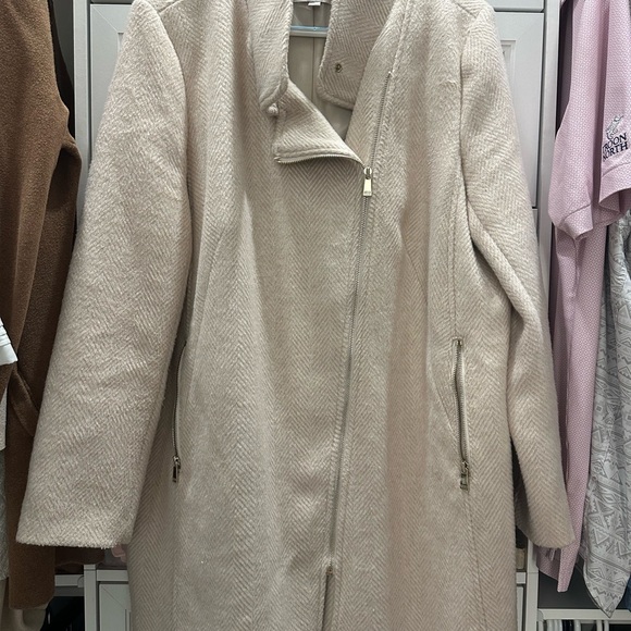 LOFT | Jackets & Coats | Loft City Coat In Cream | Poshmark